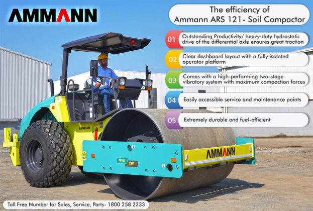 Ammann Soil Compactor with maximum reliability & lower operating cost
