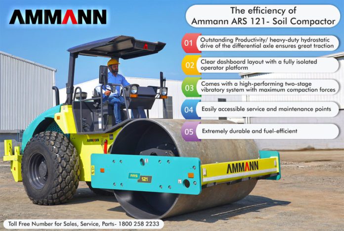 Ammann Soil Compactor with maximum reliability & lower operating cost