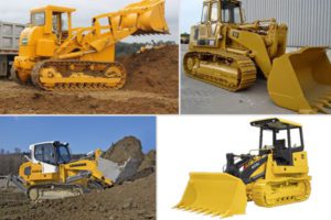 Different crawler loader models used in construction