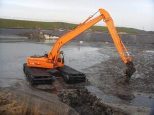 Long Reach Excavator models used in construction