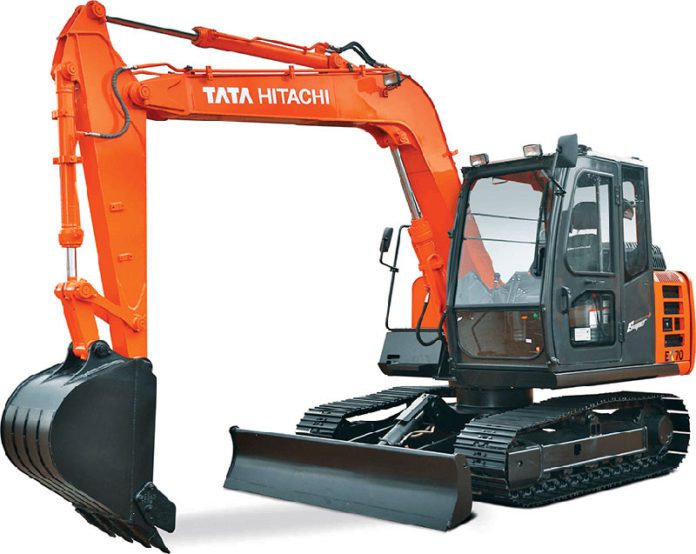 Different types of excavator equipment models for construction