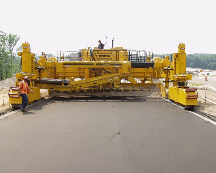 Different types of paver machines for road construction