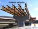Construction of 180m span bowstring girder bridge on Markanda at Ch 64 ...