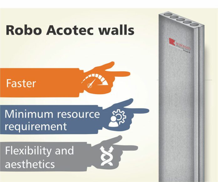 Fast Forward your construction with Robo Acotec walls