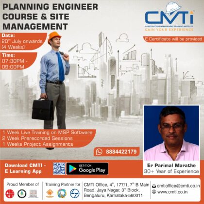 Planning Engineer Course & Site Management - Constro Facilitator