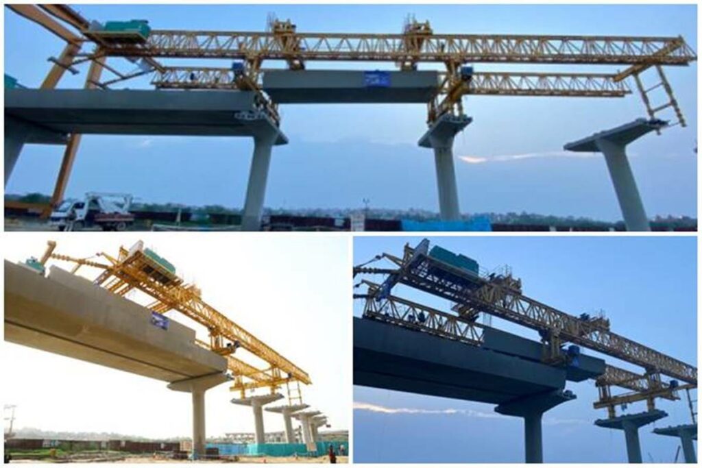 Girder Launcher introduced for Delhi Metro’s corridor work