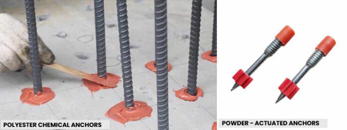 Different types of Anchor Fasteners used in building and structures