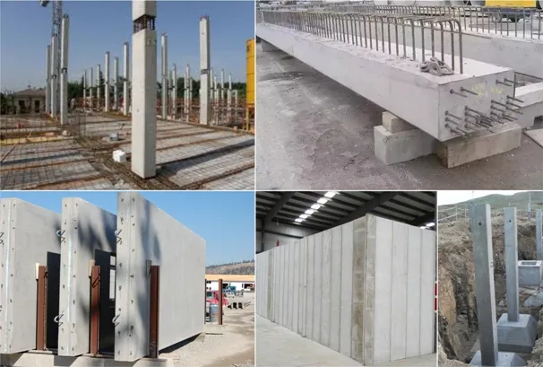 Prefabricated Posts In Concrete Modular Fence System ROMA Classic