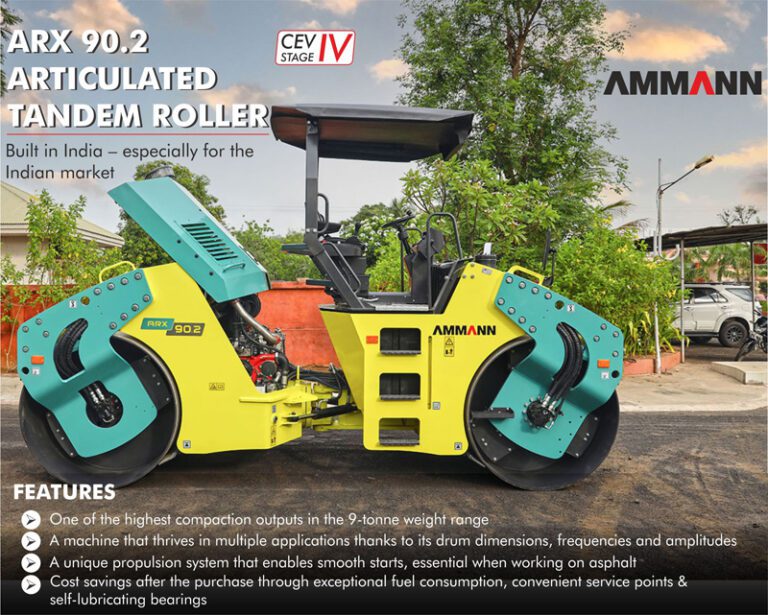 CEV Stage IV compliant ARX 90.2 Articulated Tandem Roller - Designed ...