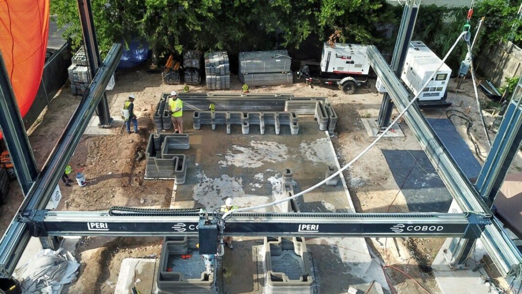 Cornell University’s 3D printed house with blend of concrete & wood
