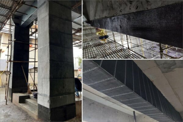 Structural retrofitting of beams and columns with Relinforce™