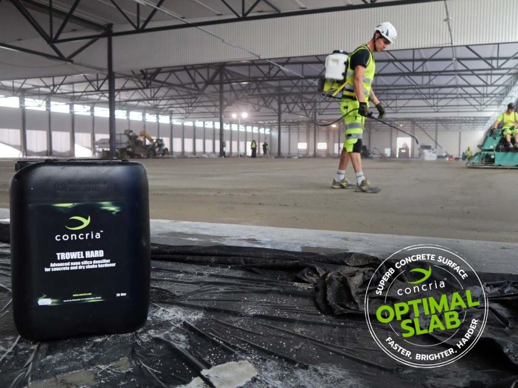 Concria Optimal Slab™ dry shake hardener for industrial floors