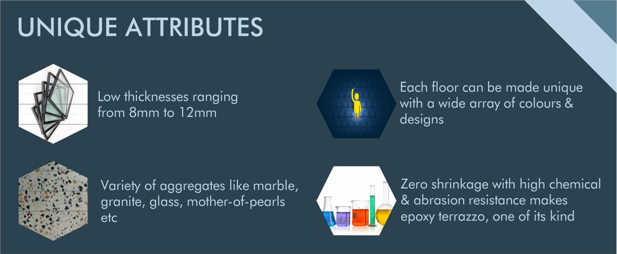 Advantages and applications of Neoflor Ultra Terrazzo