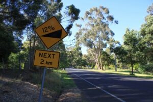 Different types of gradients used on roads