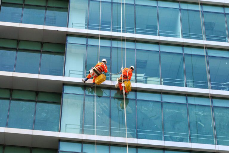 Window washing fall protection systems