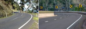 Superelevation in highway construction