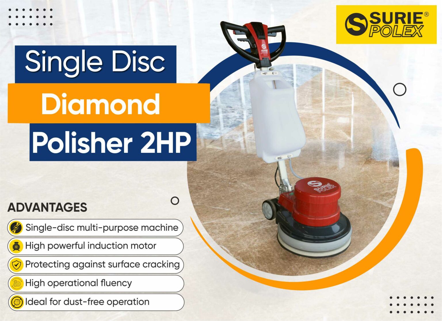 Surie Polex Marble Floor Polishing Machine