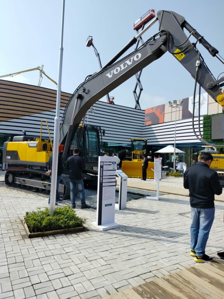 Volvo CE Showcased Electric Compact Excavator at BC India 2023