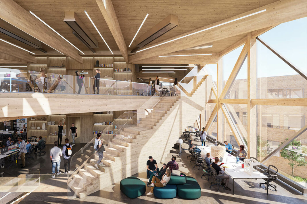 Timber Cubic Structure Design for University of Kansas Construction