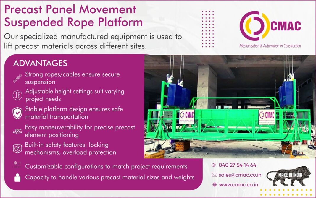 Advantages and Applications of precast panel movement suspended platform