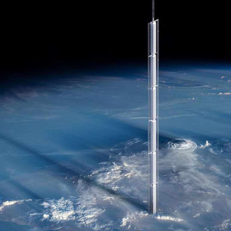Analemma Tower: Hanging Skyscraper Design