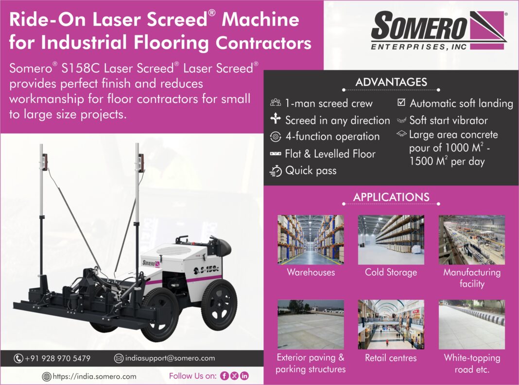 S-158C Laser Screed for Fast Floor Leveling