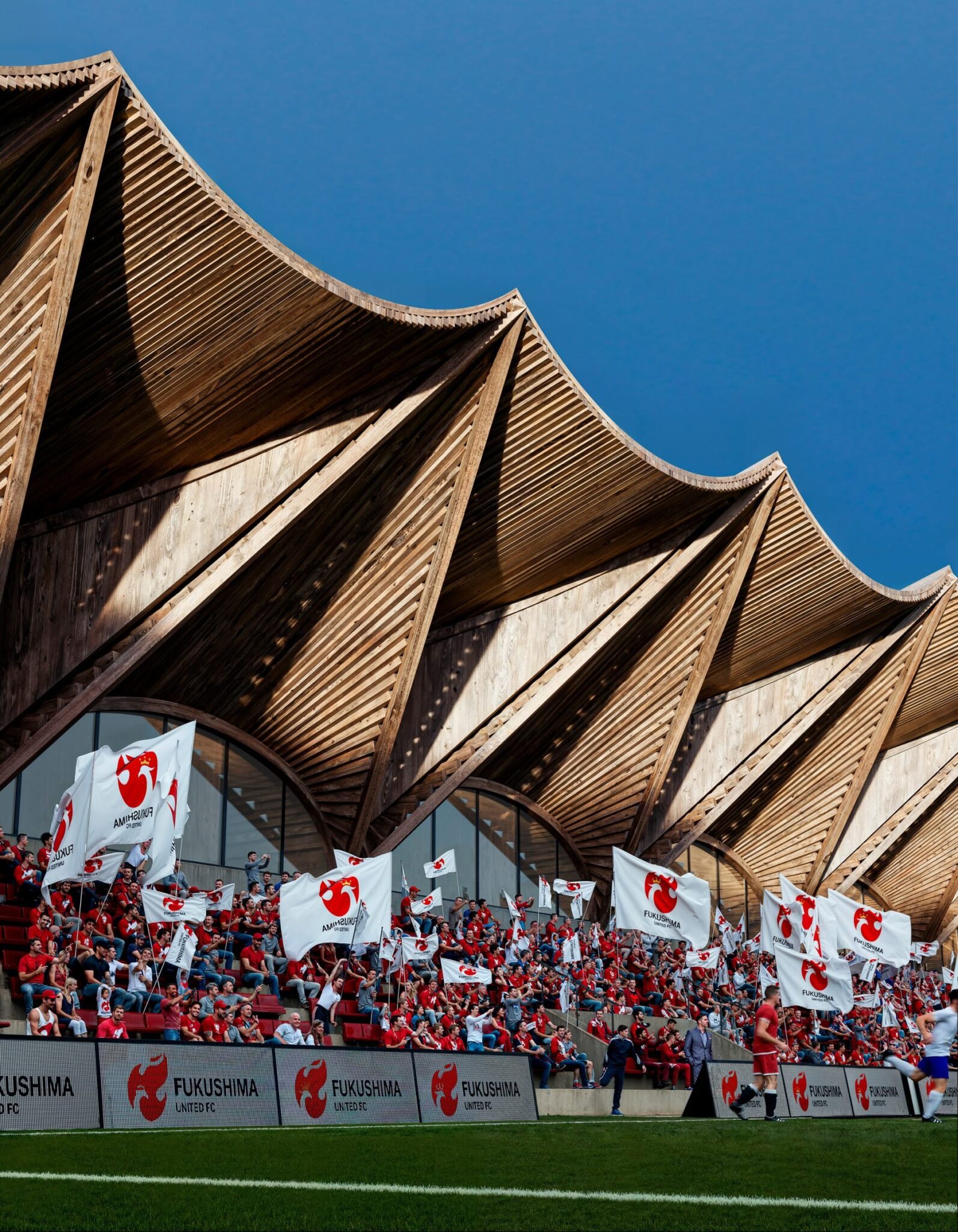 Japan’s First Circular Timber Soccer Stadium Planned