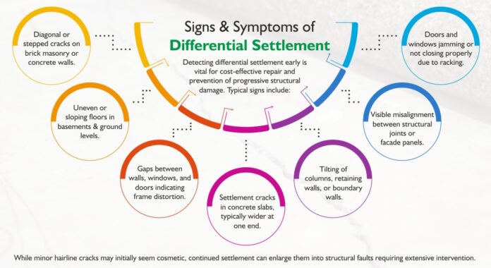 Concrete Distress Due to Differential Settlement: Causes and Remedies