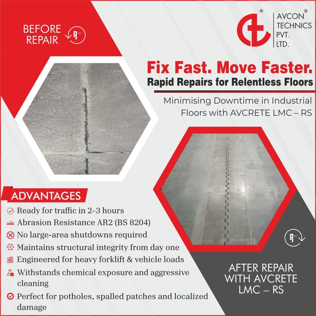 Fast-Setting Patch Repair Solution for Industrial Flooring