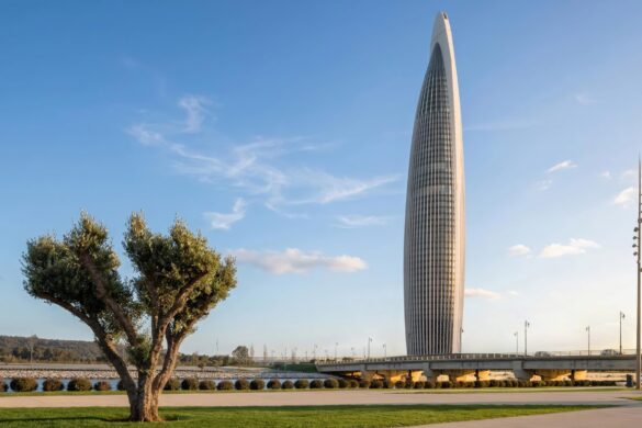 Analemma Tower: Hanging Skyscraper Design
